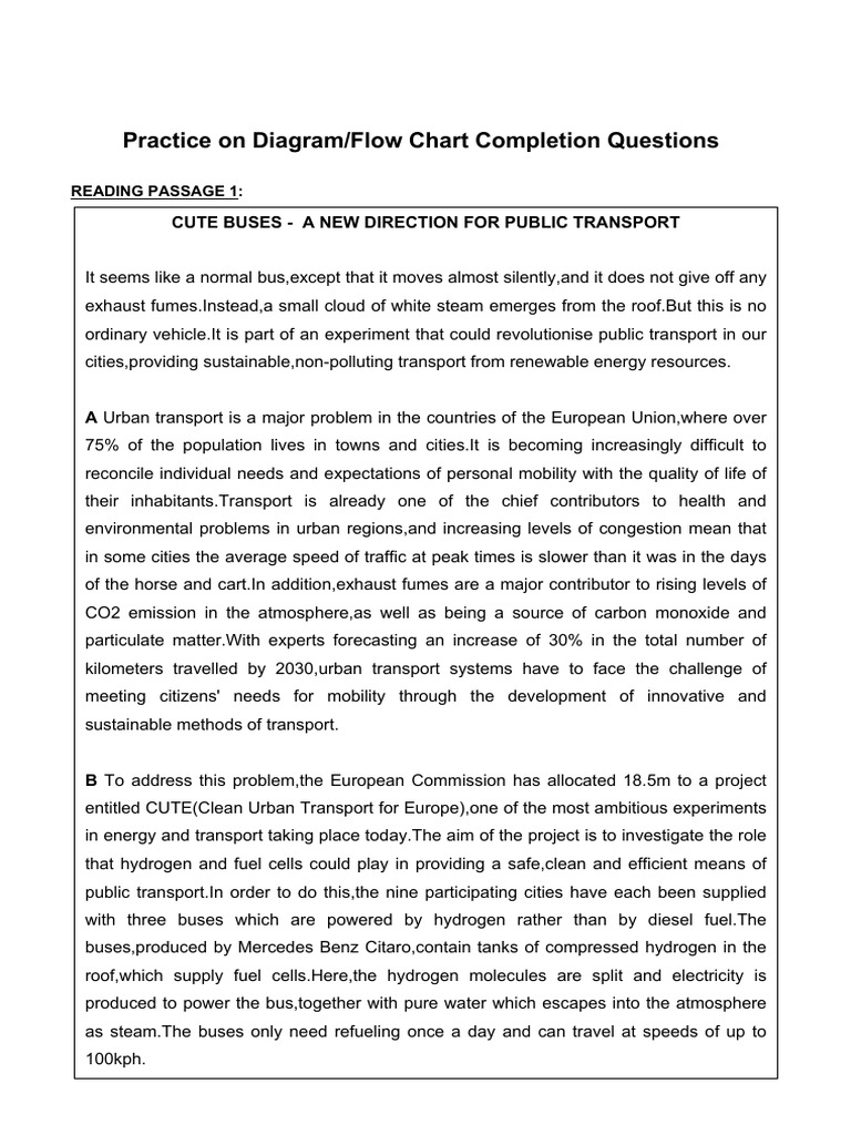 READING PRACTICE WEEK 9 | PDF | Supermarket | Transport