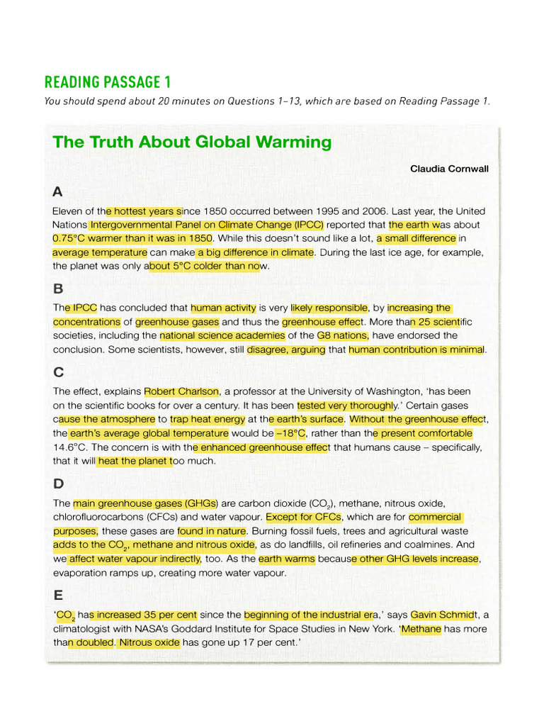 Reading Practice Week 7 | PDF