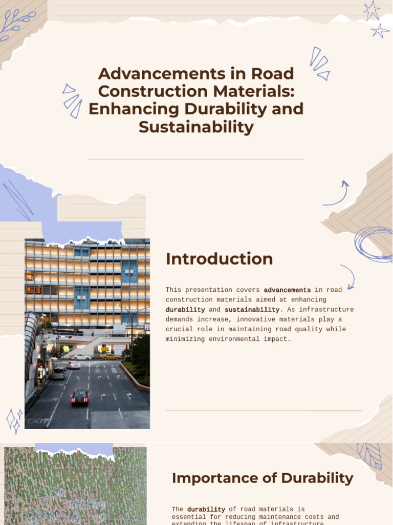 Advancements in Road Construction Materials | PDF | Road | Infrastructure