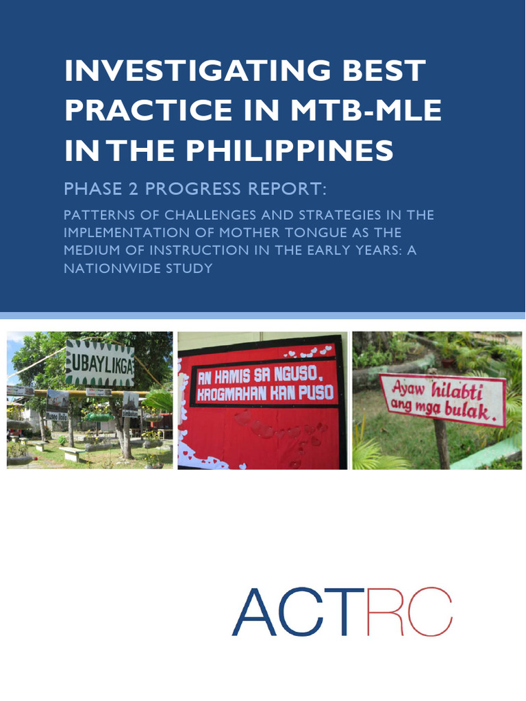 MTB Mle Phase 2 Progress Report | PDF | Tagalog Language | Teachers