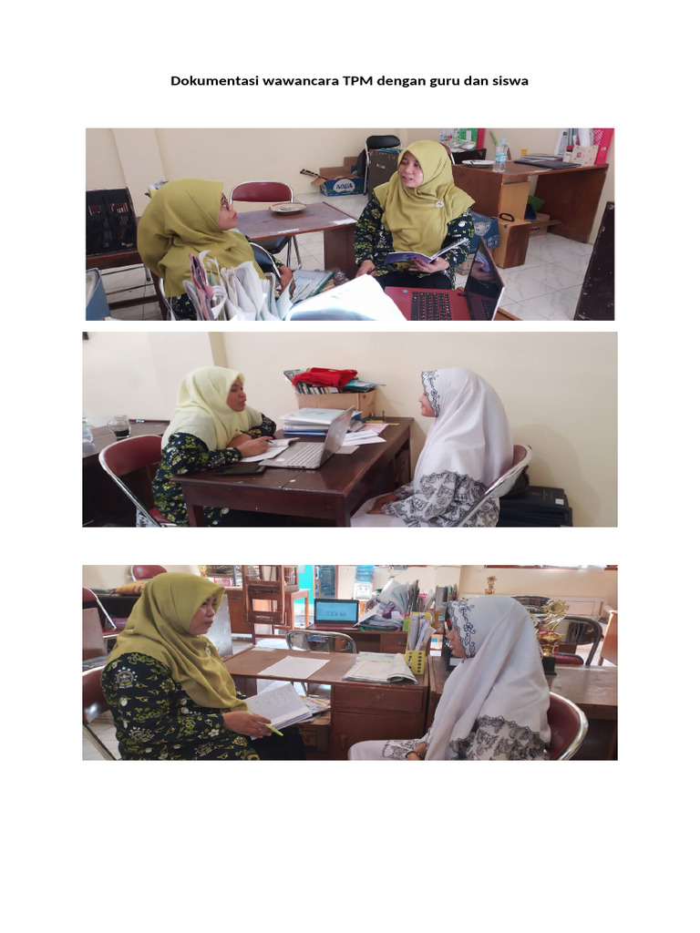 C3.2 Dokumentasi Wawancara TPM Dengan Guru Dan Siswa | PDF