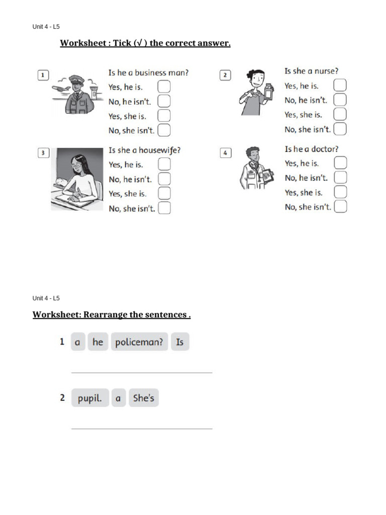 FF1-Unit 4-Lesson 5-Worksheet | PDF
