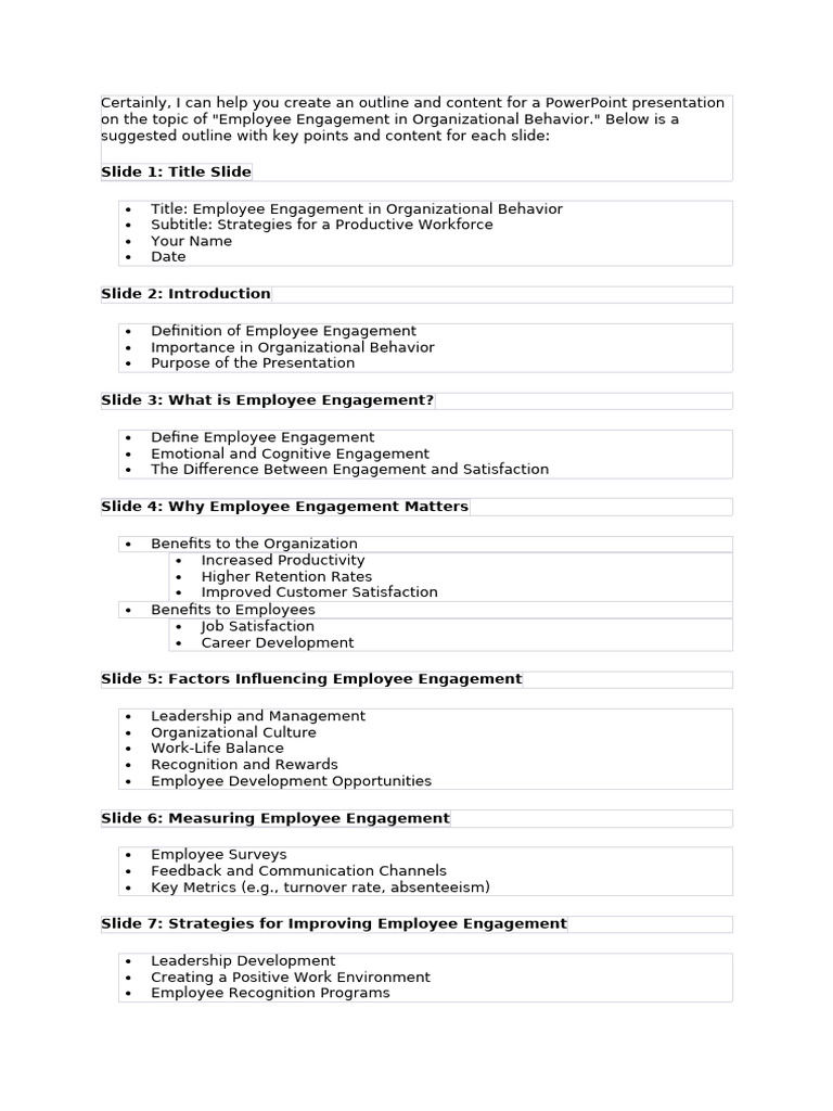 ob employee engagement | PDF | Employment | Industrial And ...