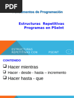 Guia Estructuras Repetitivas PSeInt | PDF