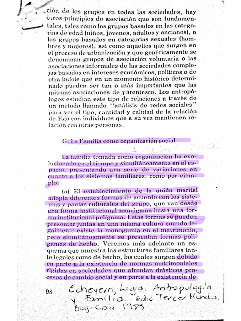 La Familia Como Organizacion Social | PDF
