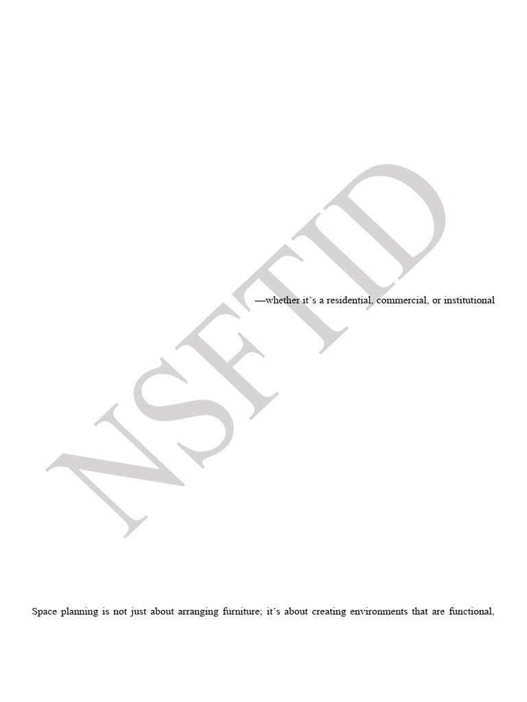 Space Planning Notes - Chapter 1 | PDF | Space | Usability Space Planning Notes - Chapter 1 | PDF | Space | Usability
