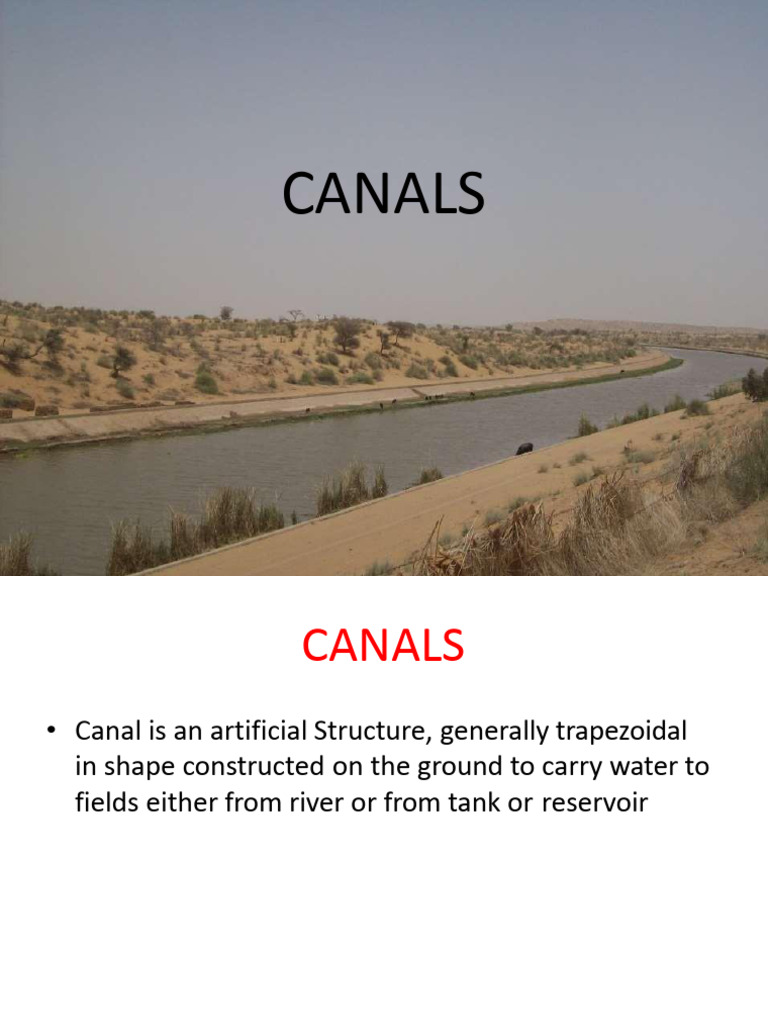 Unit v - Canals | PDF | Drainage Basin | River
