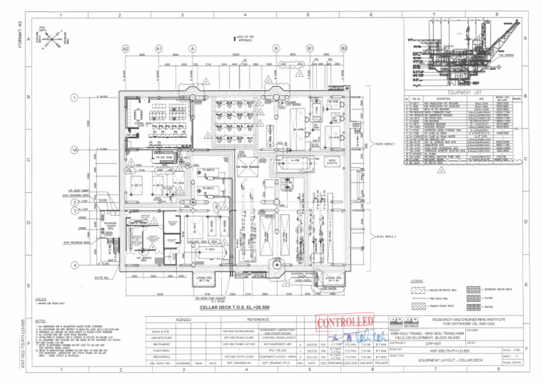 KNT 002 Ts Pi1 LD 005 - 2 - Equipment Layout - Cellar Deck | PDF