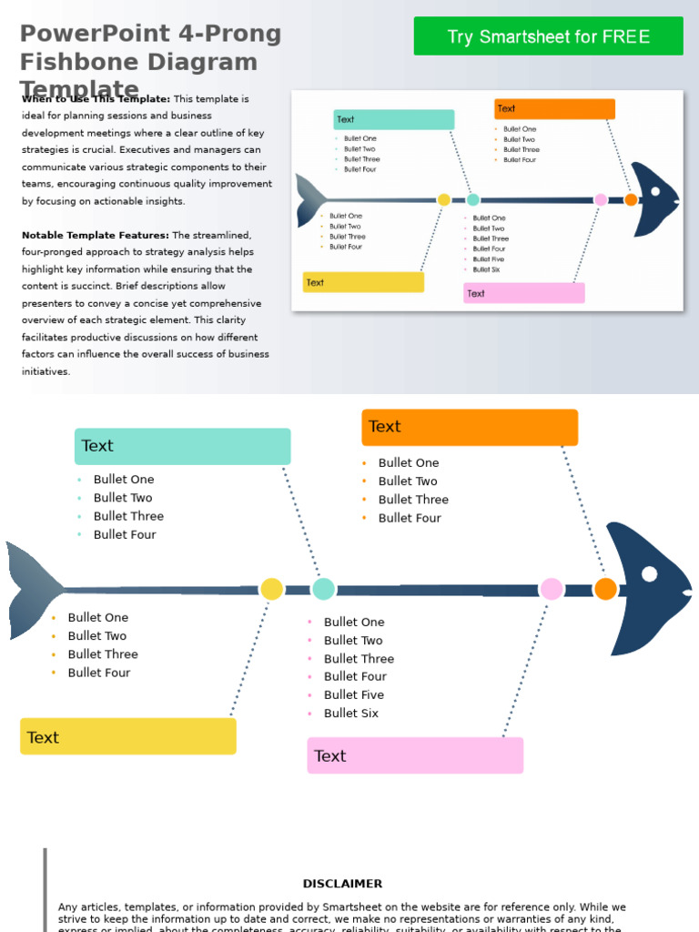 4-Prong Fishbone Diagram Template | PDF | Self-Improvement