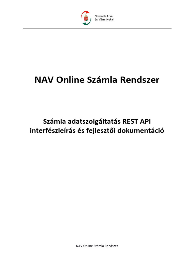 Online Szamla Interfesz Specifikáció HU | PDF