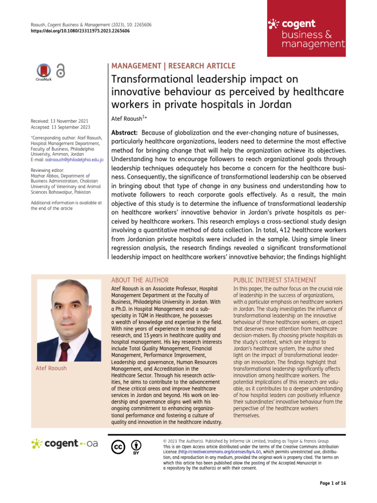Transformational_leadership_im | PDF | Transformational Leadership | Leadership