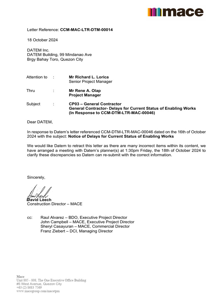 CCM Mac LTR DTM 00014 Ver1 | PDF