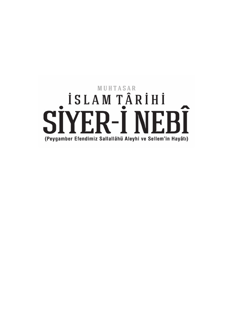 Siyer I Nebi (Karton Kapak) Yeni | PDF