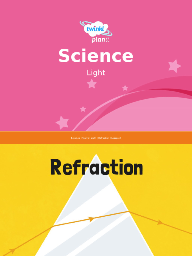 Lesson Presentation Refraction | PDF | Refraction | Light