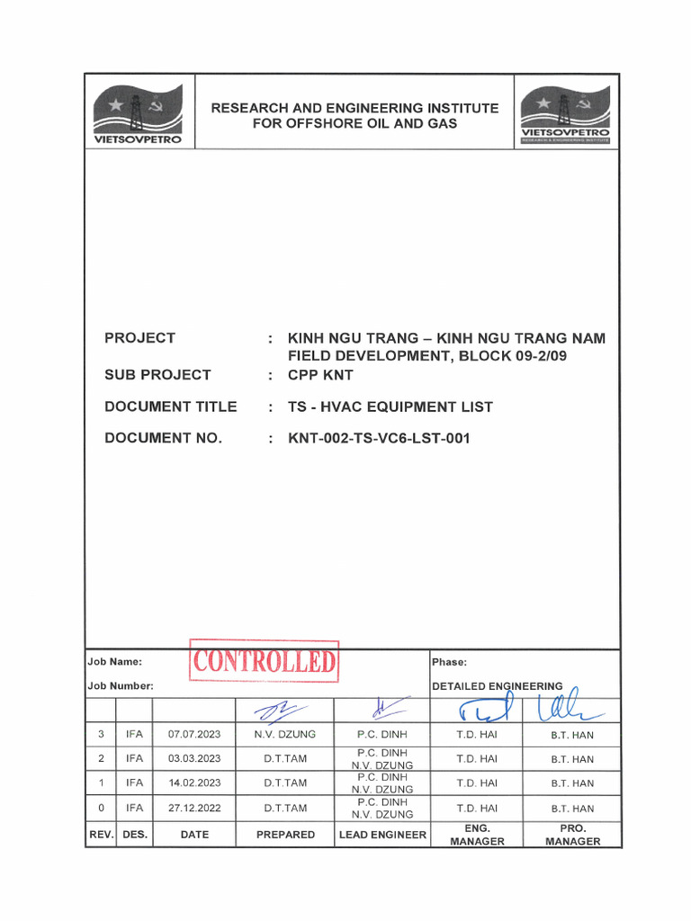 KNT-002-TS-VC6-LST-001 - 3 - TS - Hvac Equipment List | PDF | Duct (Flow) | Building