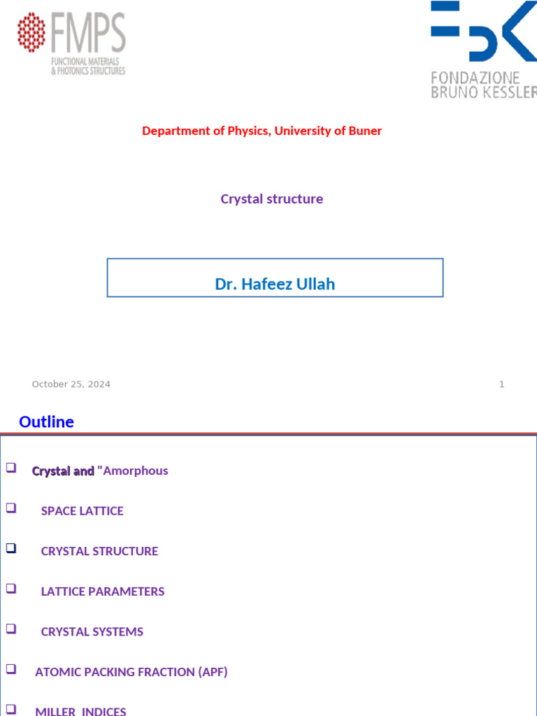 Crystal System | PDF | Crystal Structure | Crystal