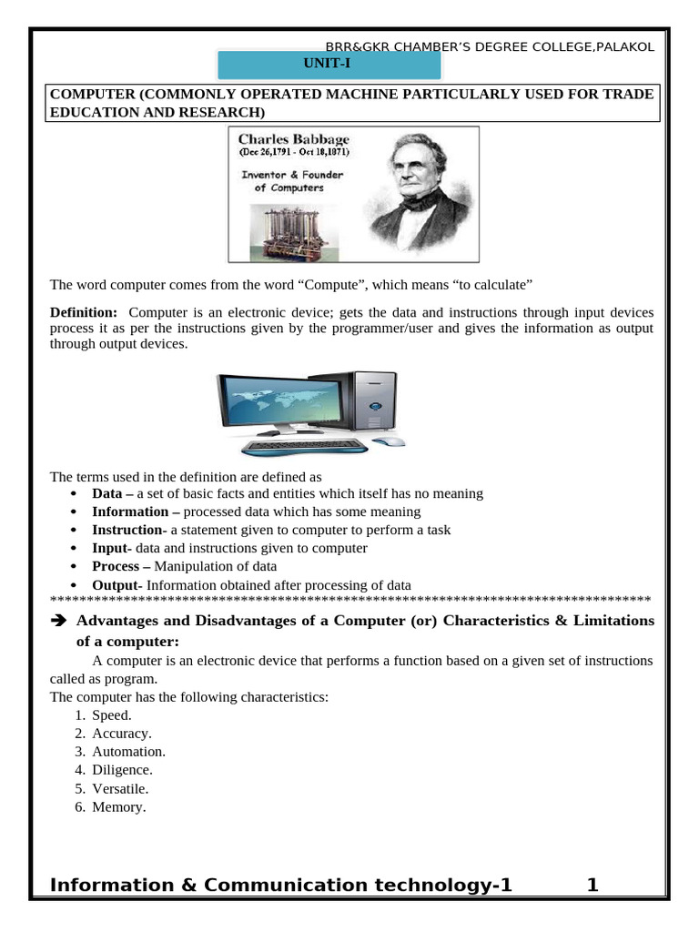 klrICT-I 2018-2019 | PDF | Random Access Memory | Computer Data Storage