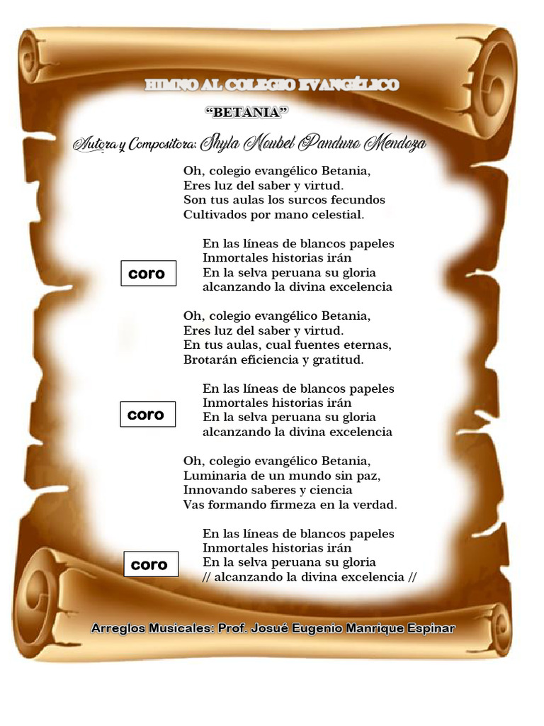 Himno Al Colegio | PDF