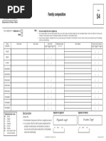 Form 54: Family Composition Guide | PDF | Government And Personhood ...