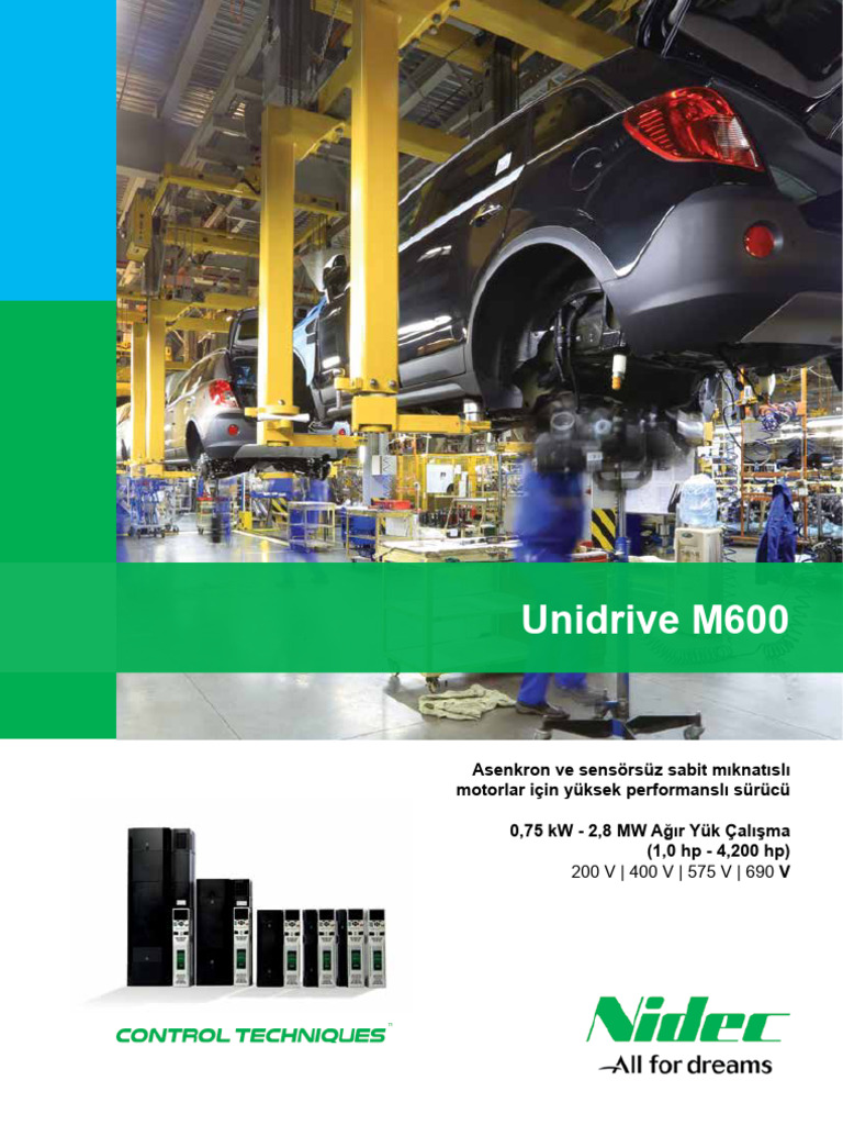 Unidrive m600 Brochure TR | PDF