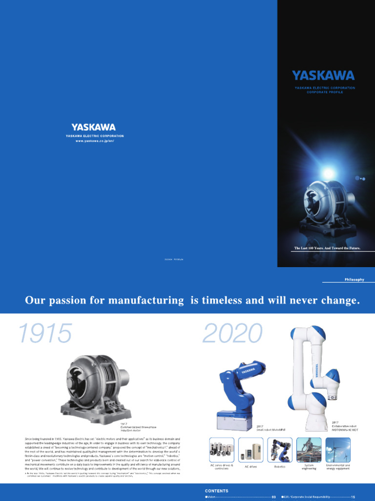 YASKAWA Global Corporate Broucher | PDF