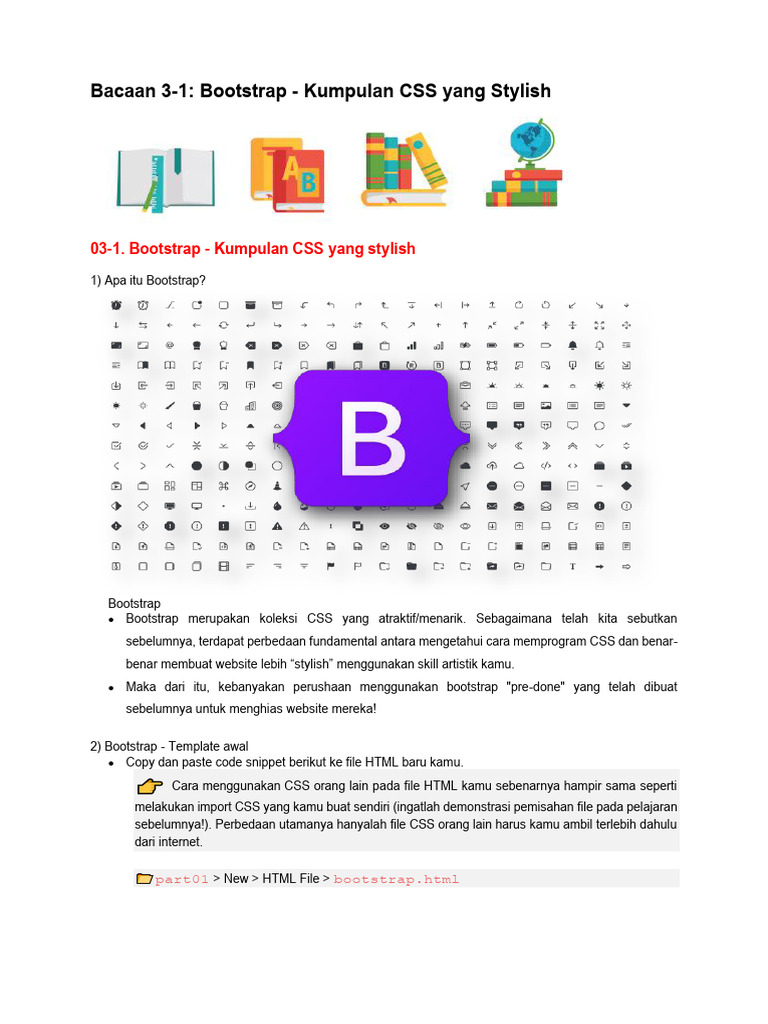 Panduan Menggunakan Bootstrap CSS | PDF
