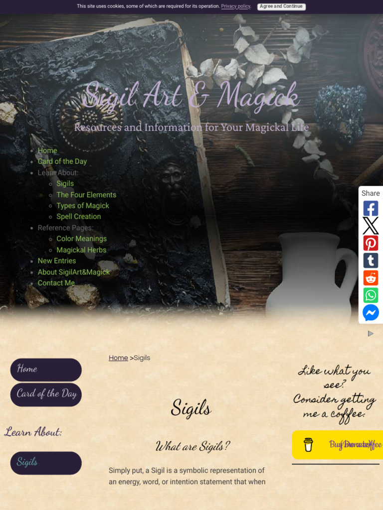 Https WWW - Sigilartandmagick.com Sigils - HTML | PDF | Runes