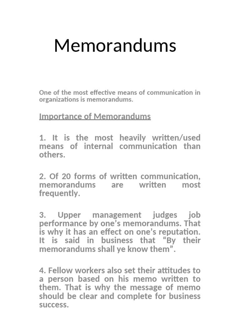 Business Communication - Lecture.9 | PDF | Memorandum | Communication