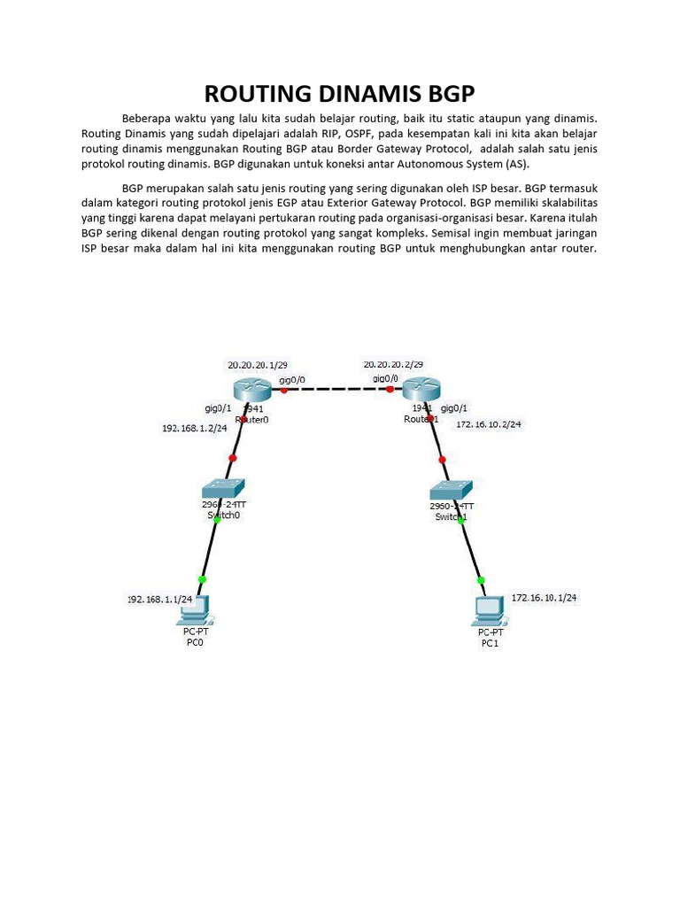 Routing Dinamis BGP 2021 Fix | PDF | Komputer