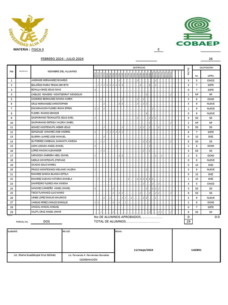 ACTA 4°C 2do Parcial | PDF