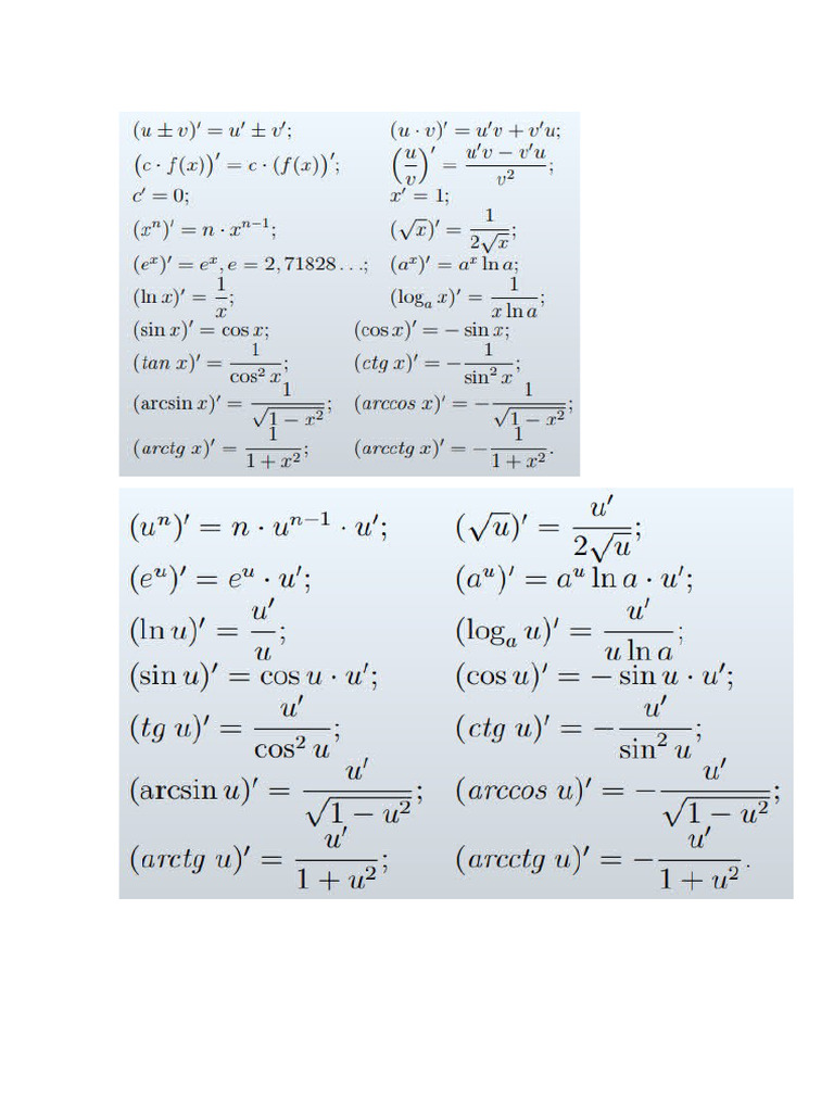 Formules Isvestiniu | PDF