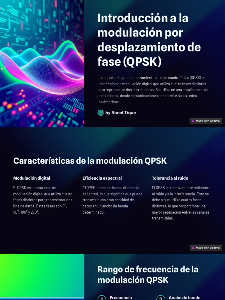 Guía de Modulación QPSK | PDF | Modulación | Ingeniería Informática