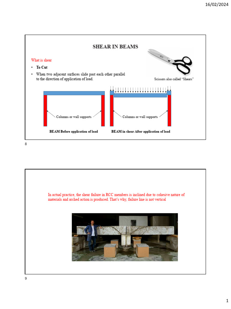 Lecture Slides Shear + Two Way Edge Supported + Flat Slab | PDF ...