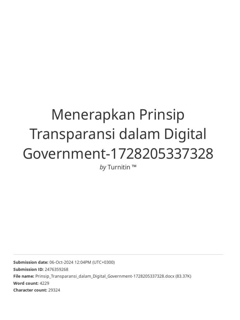 Menerapkan Prinsip Transparansi Dalam Digital Government-1728205337328 ...