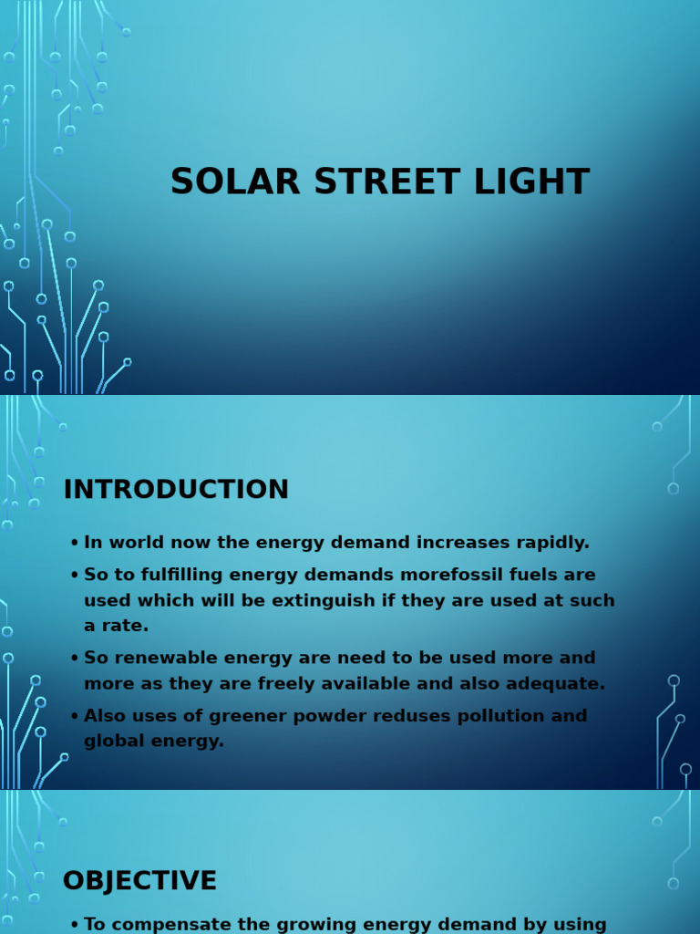 Solar Street Light | PDF