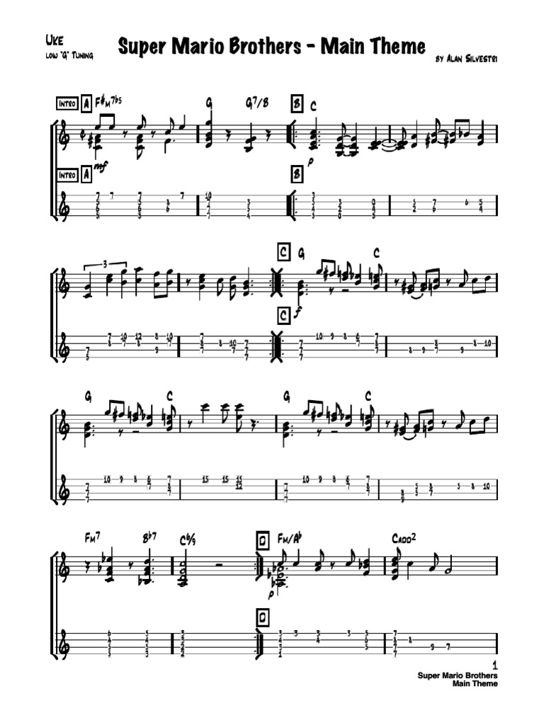 Super Mario Level Complete Chords | PDF