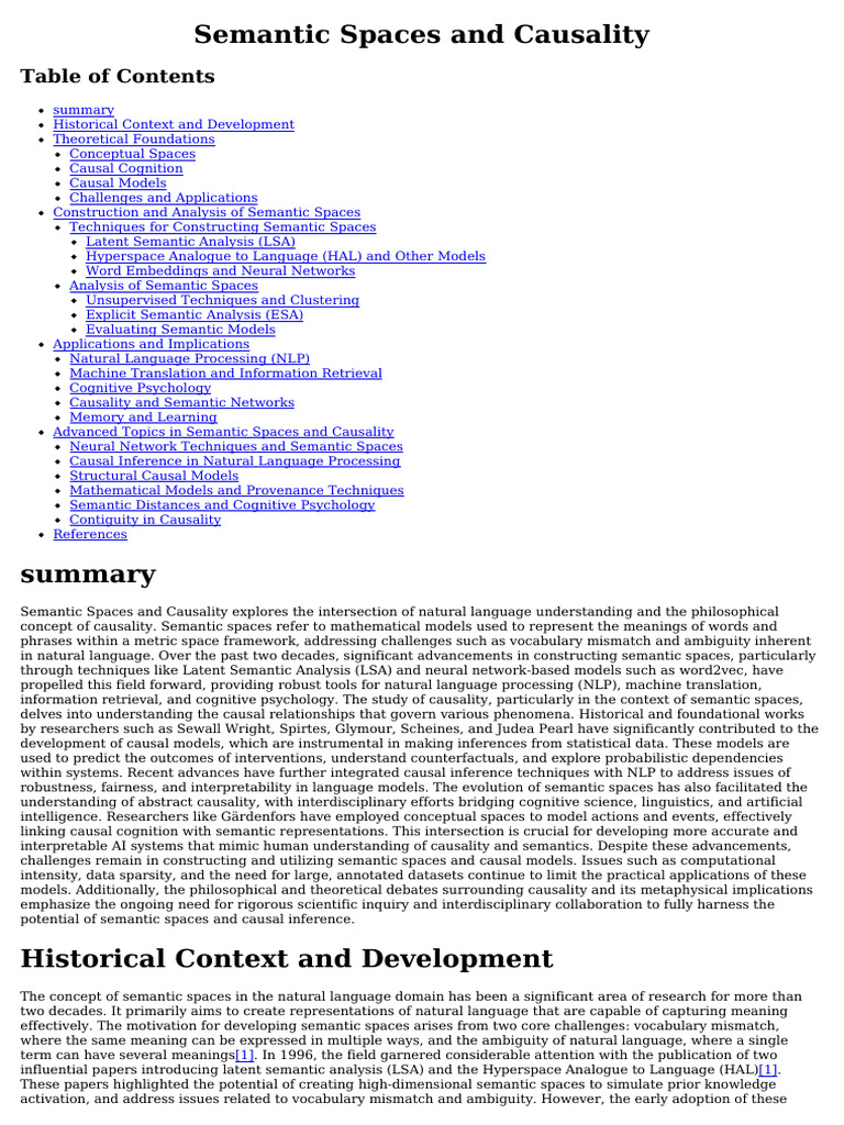 Semantic_Spaces_and_Causality_storm_gen_article | PDF | Semantics | Causality