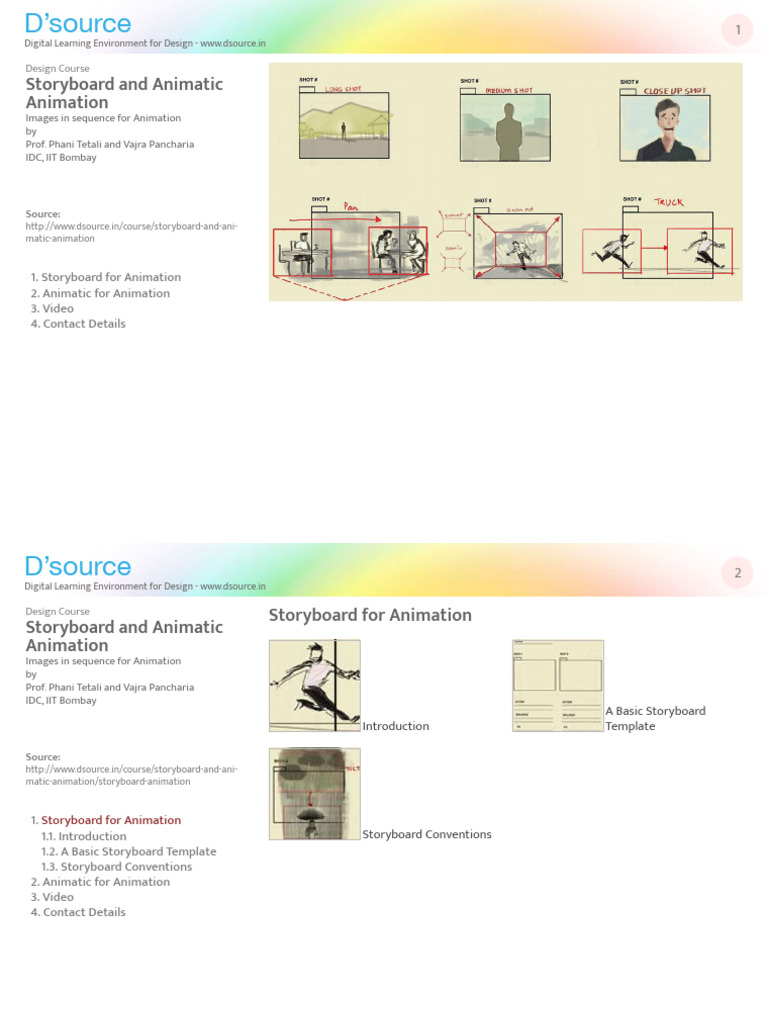 Animation Storyboarding Guide | PDF | Camera | Zoom Lens