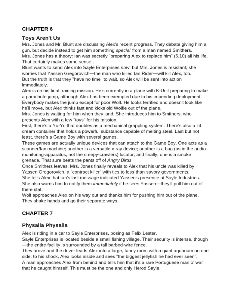 CHAPTER 6 - 7 summary | PDF