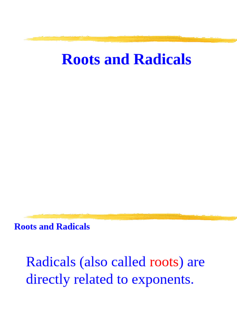 Understanding Square and Cube Roots | PDF | Mathematics | Elementary ...
