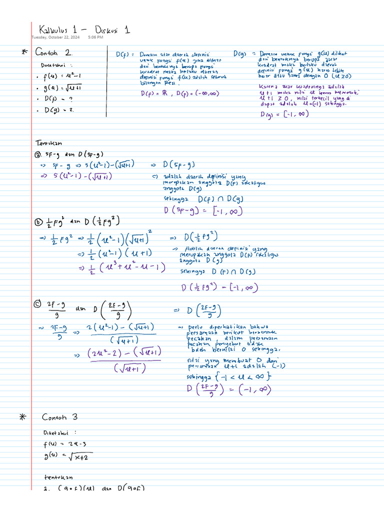 Kalkulus 1-Diskusi 2 | PDF