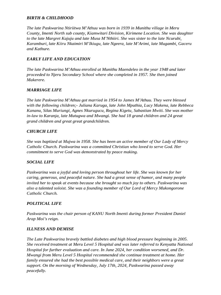 Eulogy of Paskwarina 1 | PDF | Religion & Spirituality | Poetry