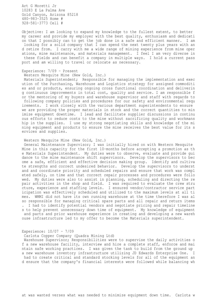 Mining Operations and Maintenance Expert | PDF | Mining | Warehouse