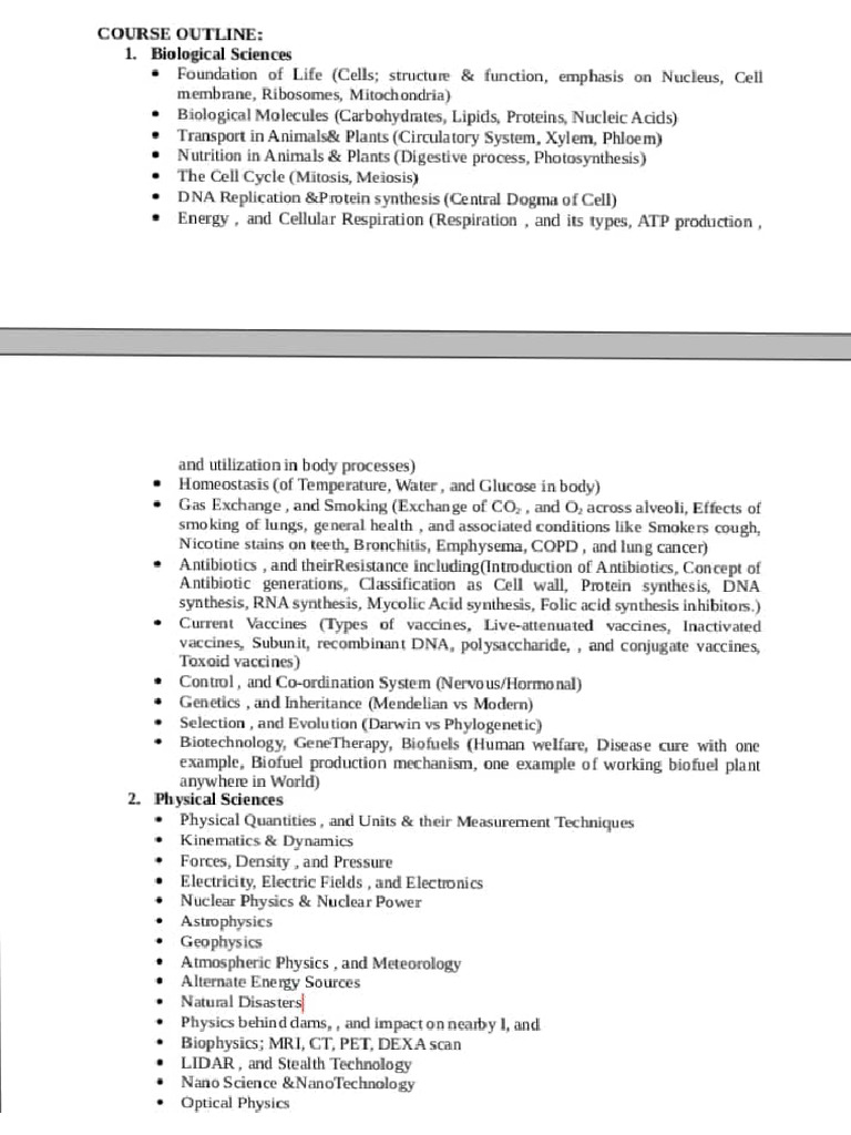 Outline of General science | PDF