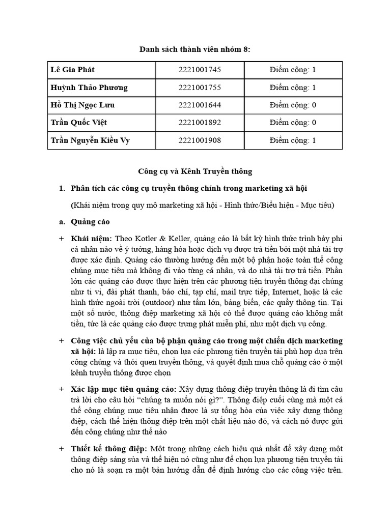 NHÓM 8 - BT Bu I 6 | PDF