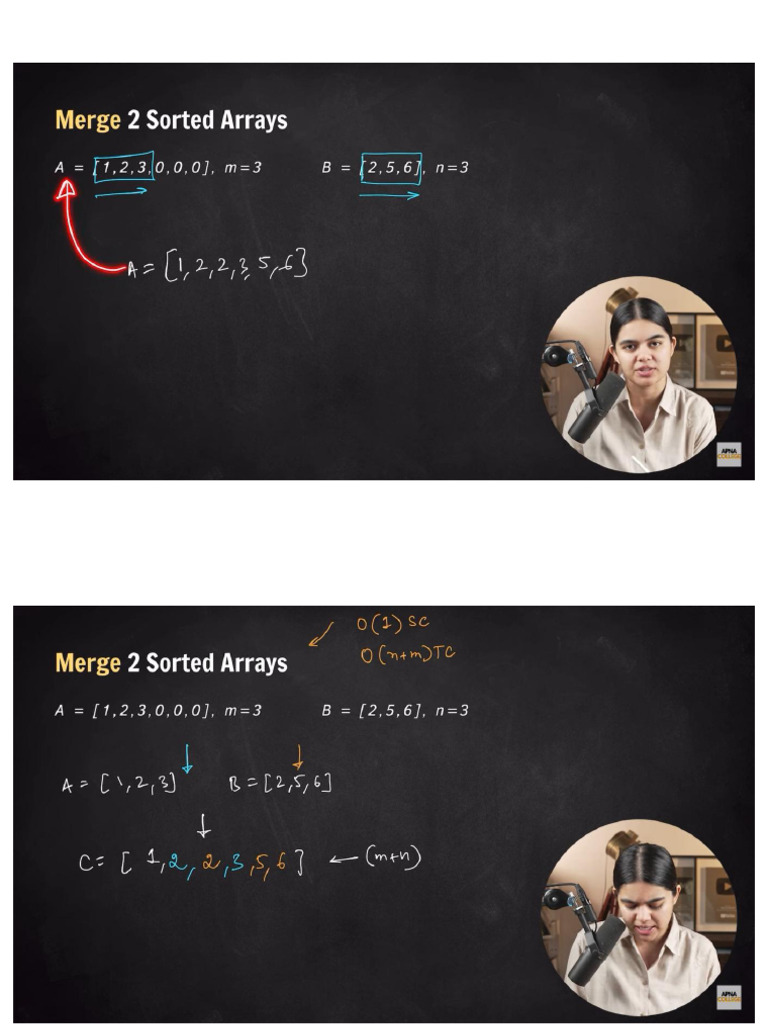 Merge Two Sorted Array, Next Permutation Problem | PDF Merge Two Sorted Array, Next Permutation Problem | PDF