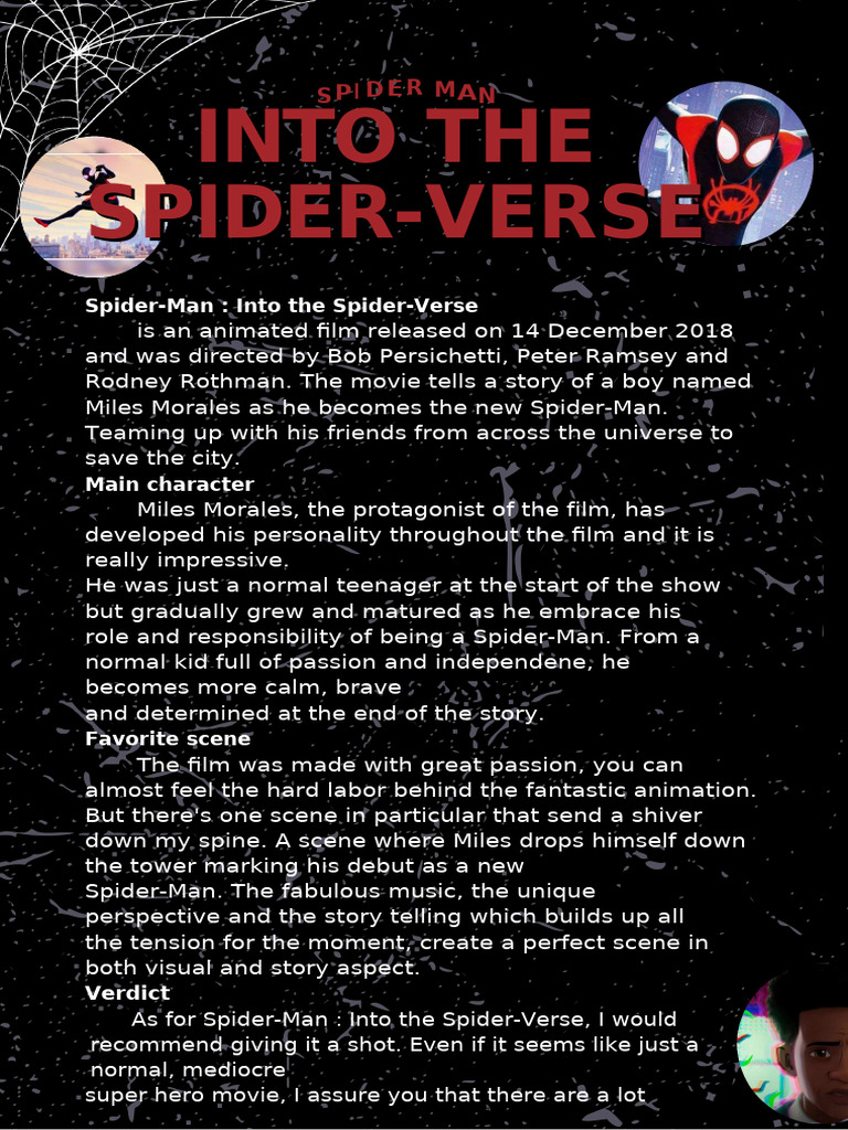 Into THE Spider-Verse | PDF