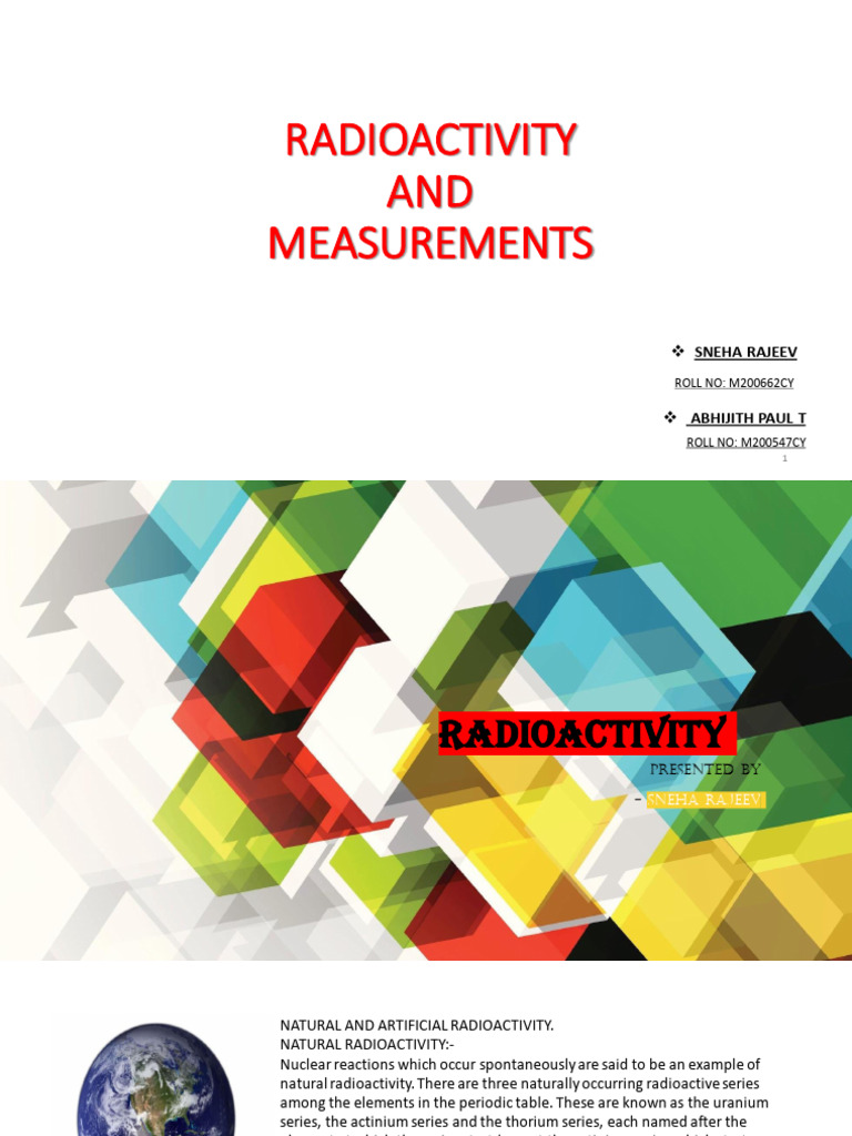 2 Radioactivity and Measurements | PDF | Radioactive Decay | Radiation