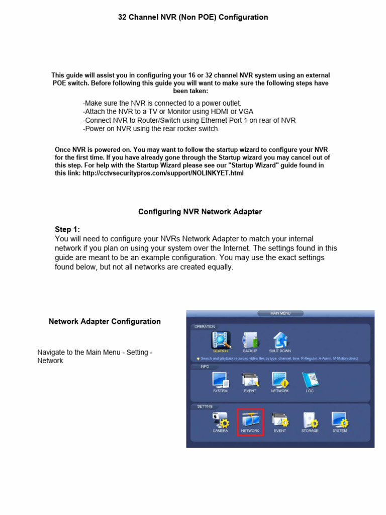 32-NVR-Configuration (1) | PDF | Network Interface Controller | Computer Network