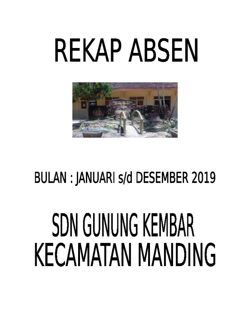 Cover Rekap Absen | PDF